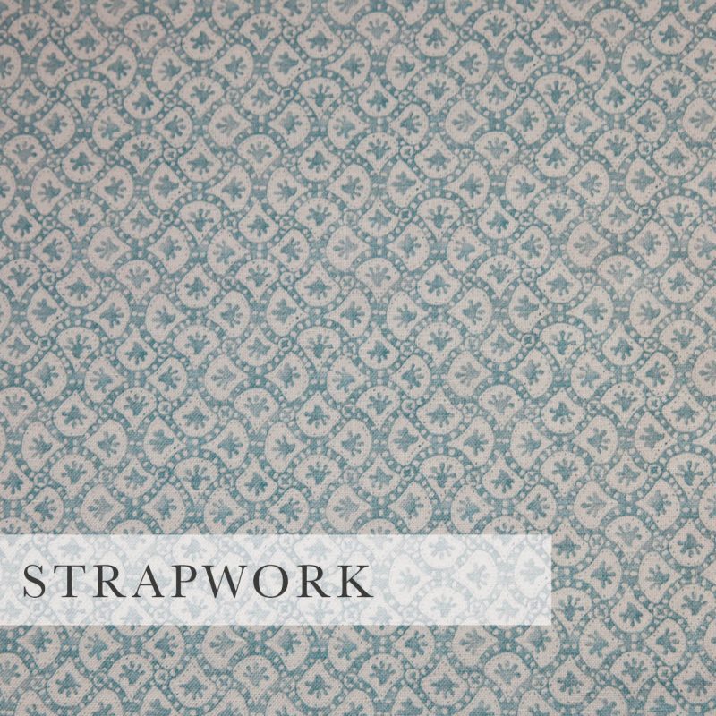 Toile des Lapins Blue Wallpaper